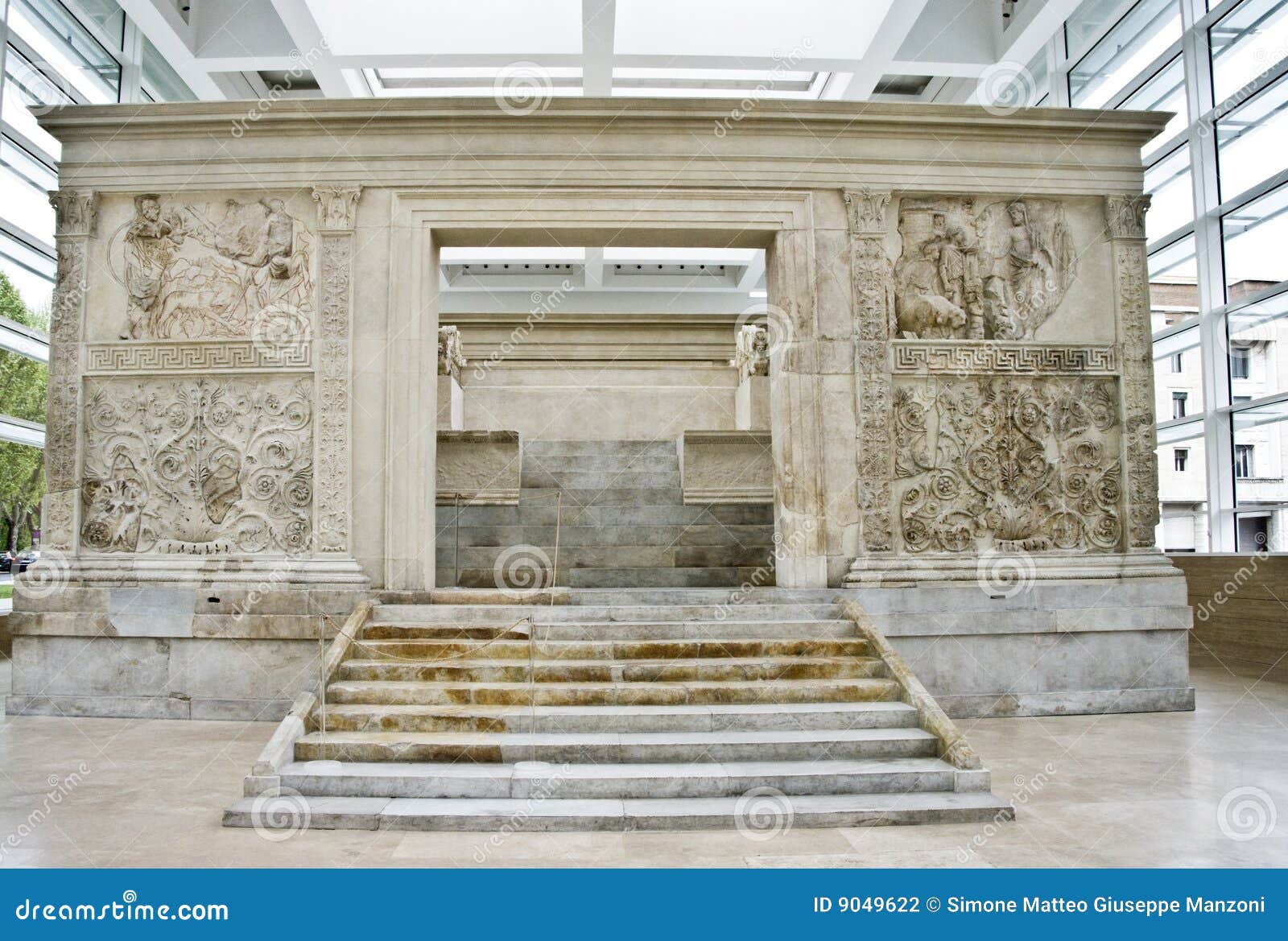 Ara Pacis - Rome editorial photography. Image of basrelief - 9049622