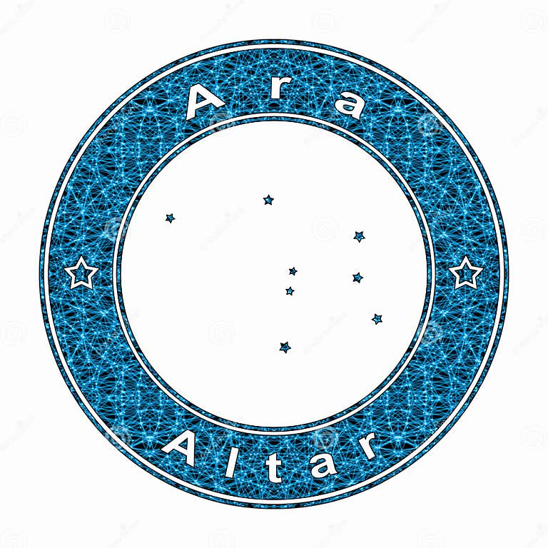 Ara Star Constellation, Altar Constellation Stock Illustration ...