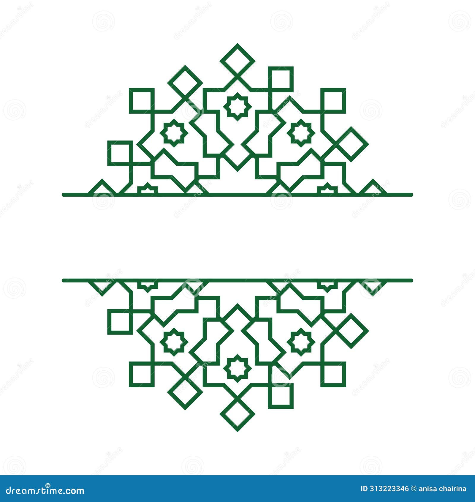 Arab American Heritage Month Mosaic Design Element Frame Stock ...