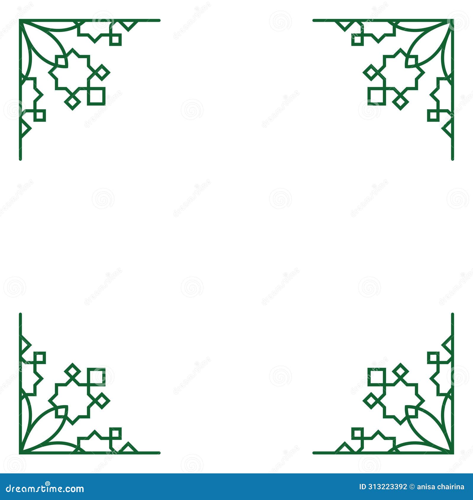Arab American Heritage Month Mosaic Design Element Frame Stock ...