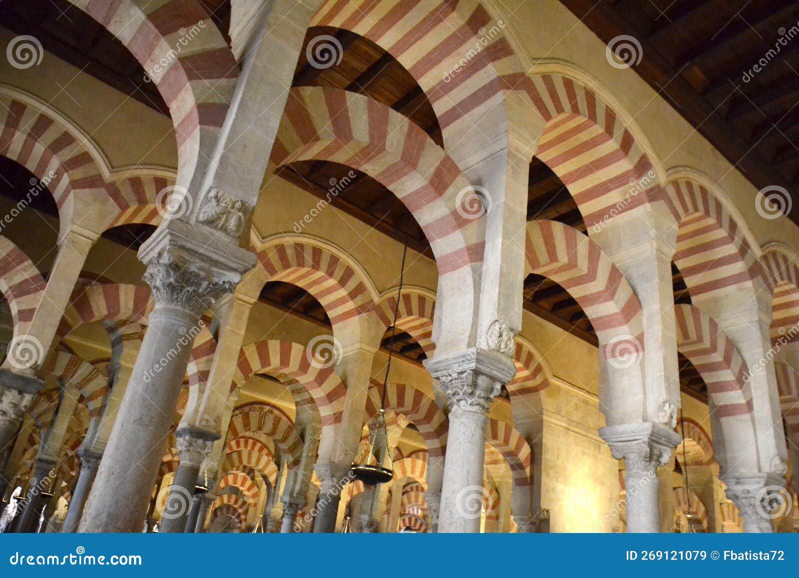 Arab Arches and Columns Inside the Mosque of Cordoba, 2020 Stock Image ...