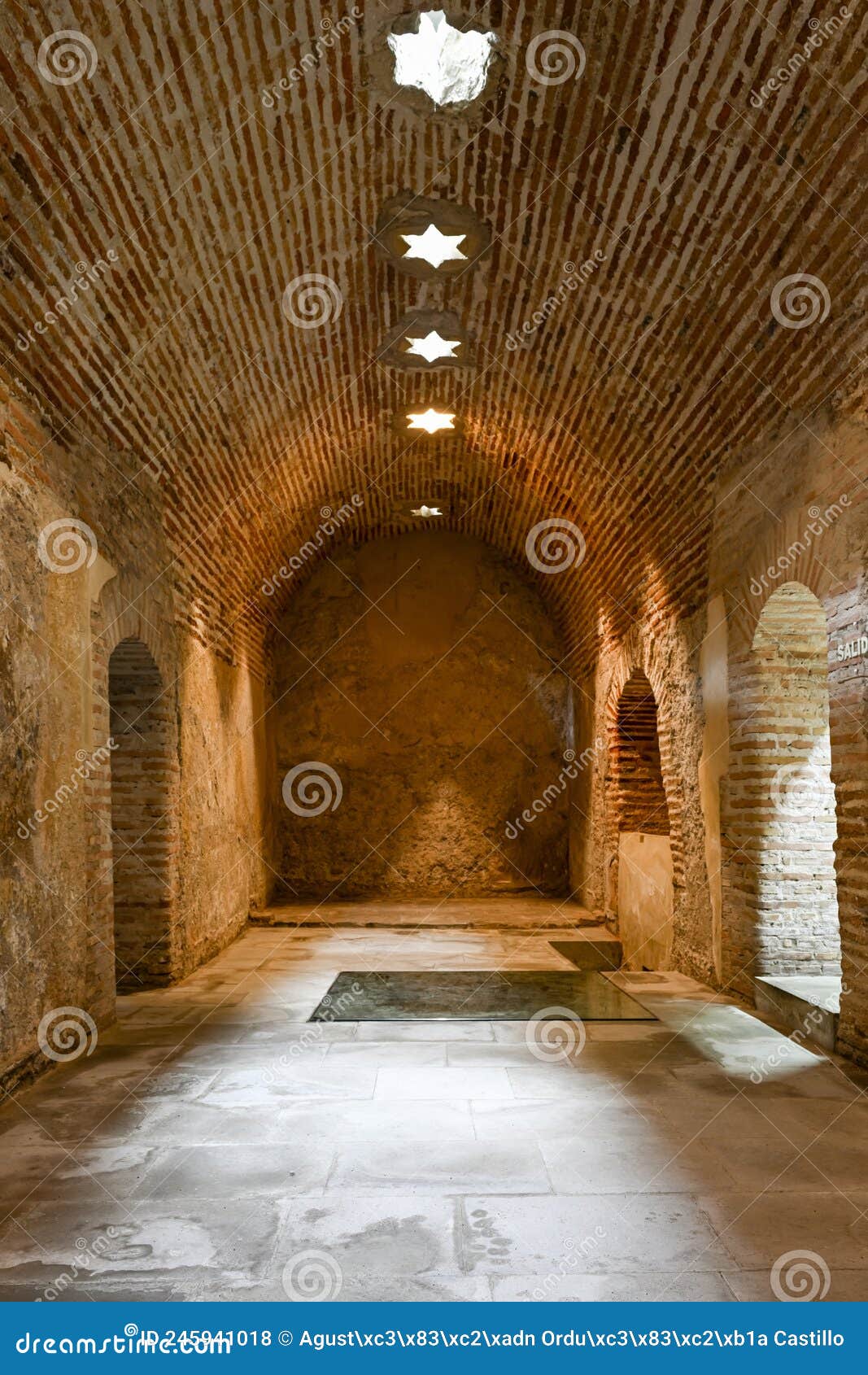 Arab Baths, of Nasrid Architecture in the Kingdom of Granada Stock ...
