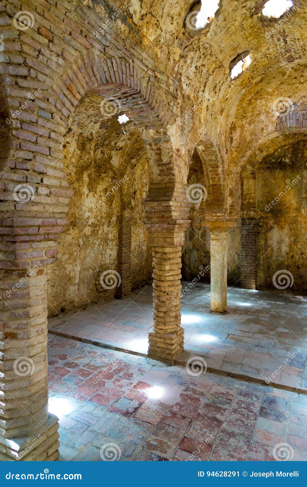 Arab Baths of Ronda Spain stock image. Image of arch - 94628291