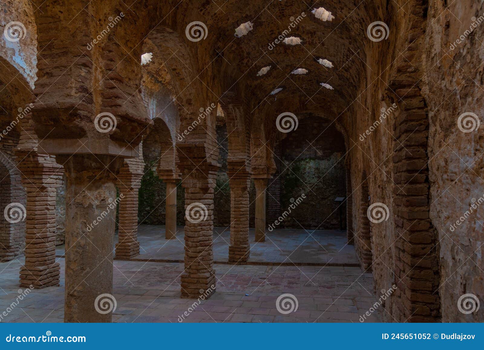 Arab Baths in Spanish Town Ronda. Stock Photo - Image of islamic ...