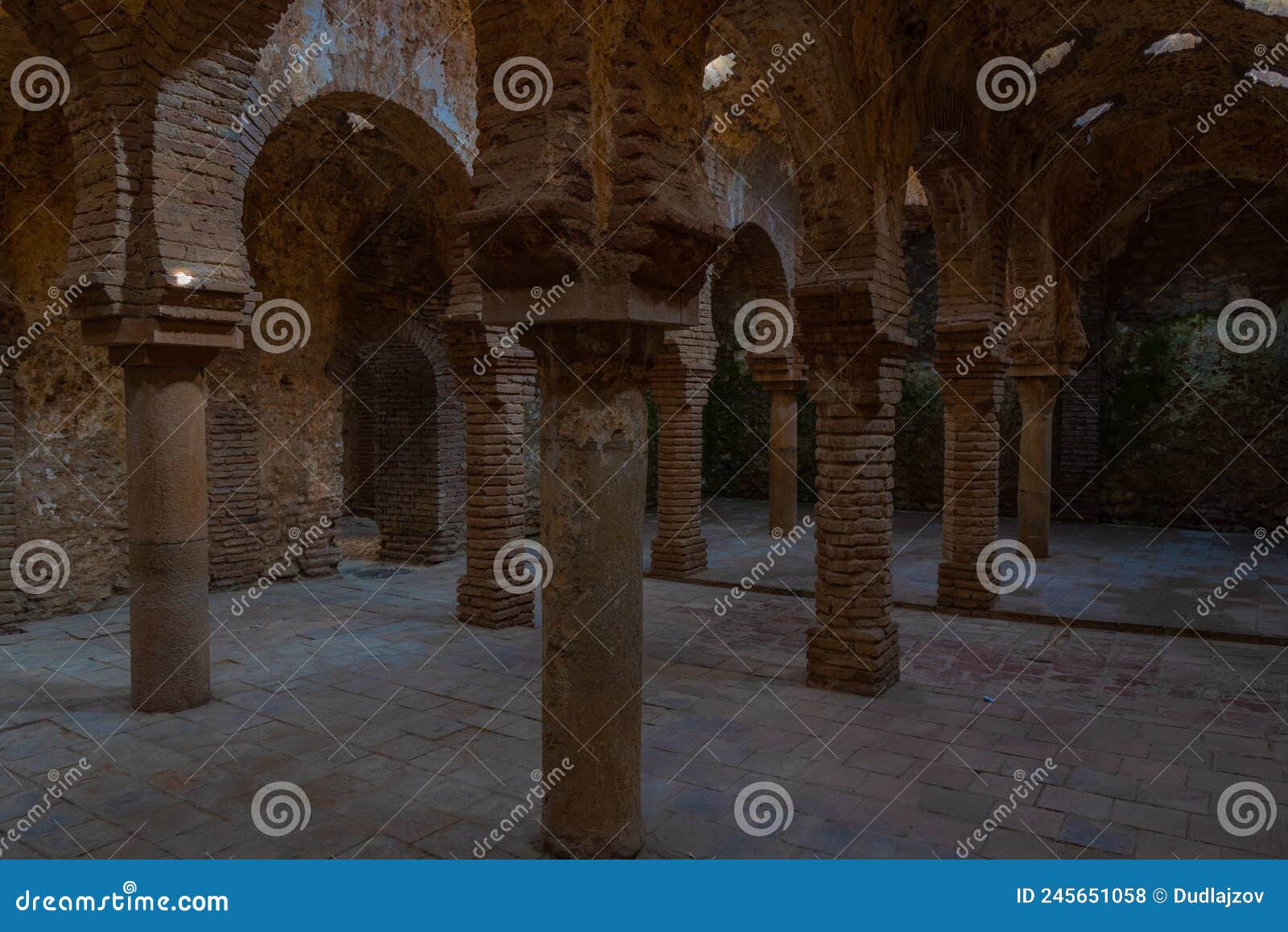 Arab Baths in Spanish Town Ronda. Stock Photo - Image of culture ...