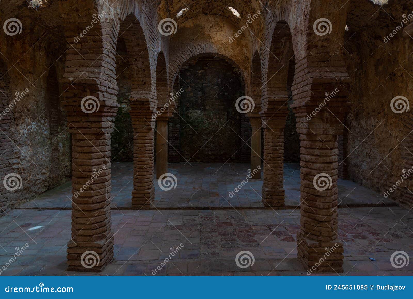 Arab Baths in Spanish Town Ronda. Stock Image - Image of bath, culture ...