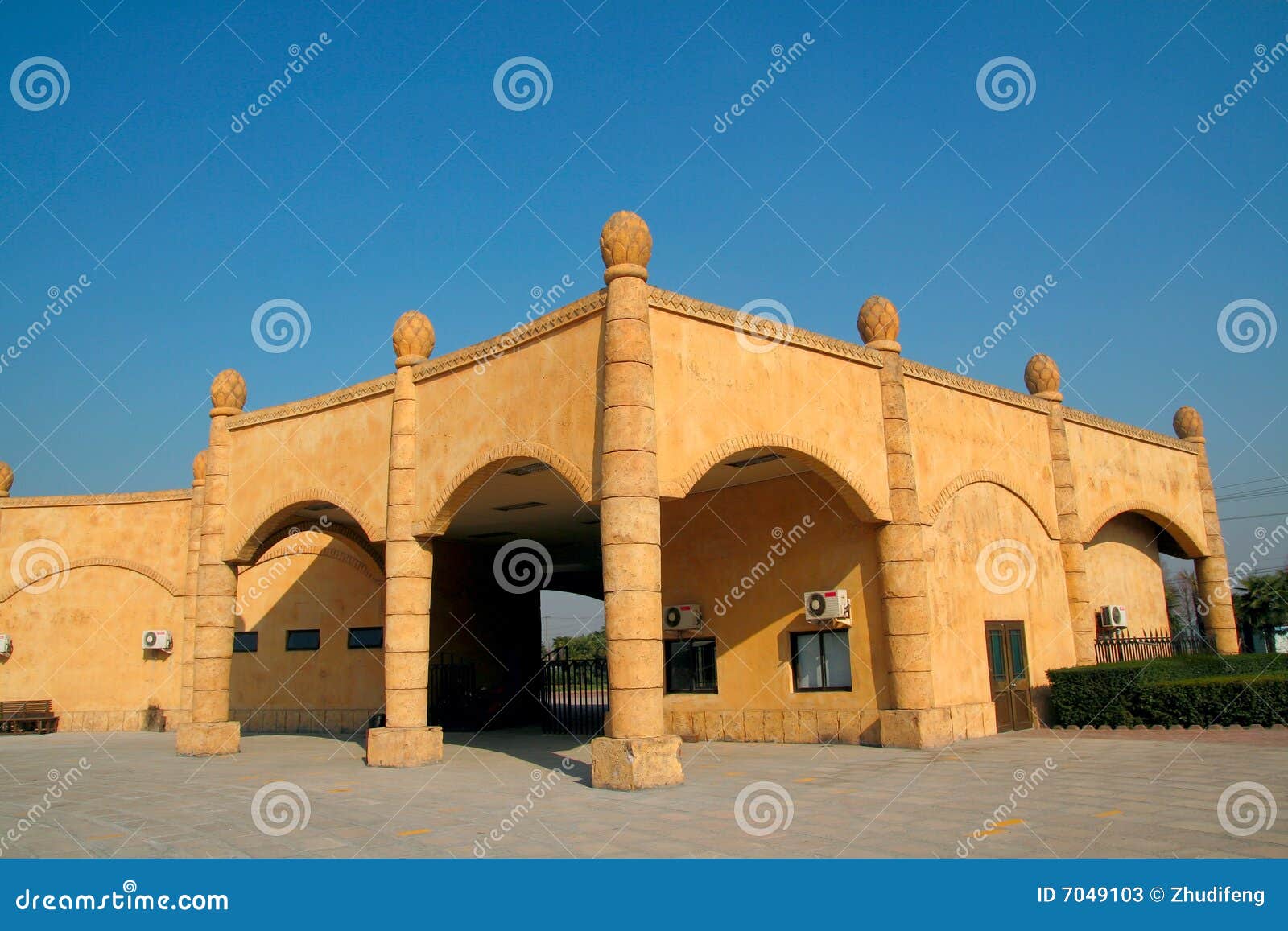 Arab building stock image. Image of moroccan, hall, oriental - 7049103