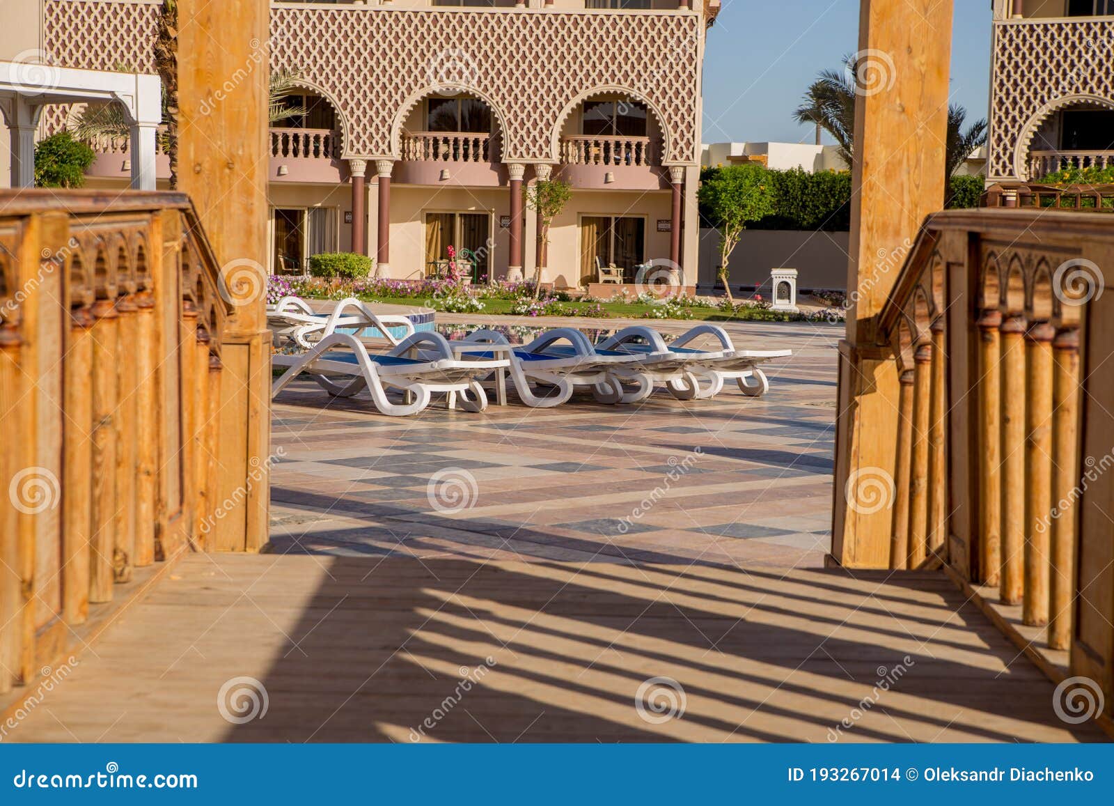 Arab Buildings and Exterior in the Hotel Territory Stock Photo - Image ...