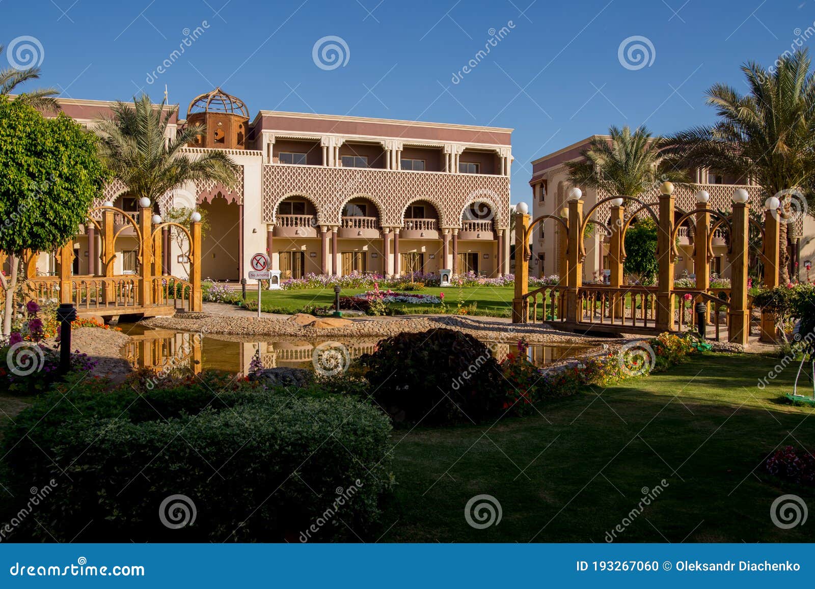 Arab Buildings and Exterior in the Hotel Territory Stock Photo - Image ...