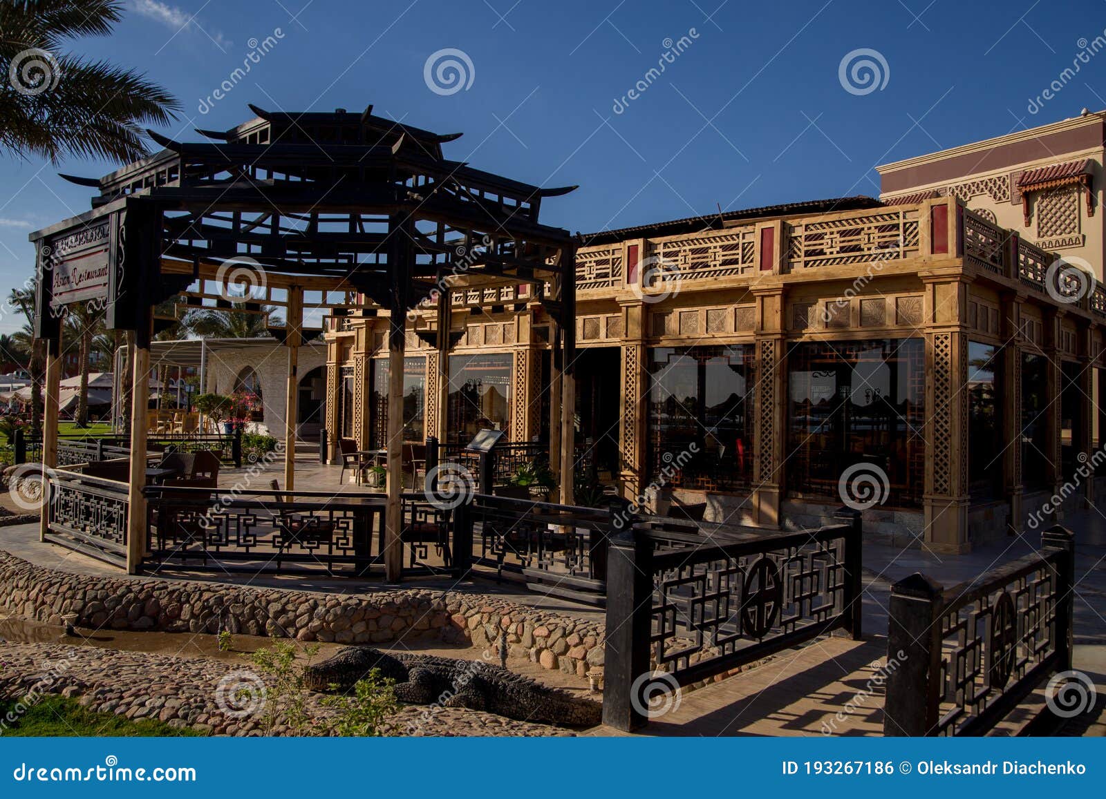 Arab Buildings and Exterior in the Hotel Territory Stock Photo - Image ...