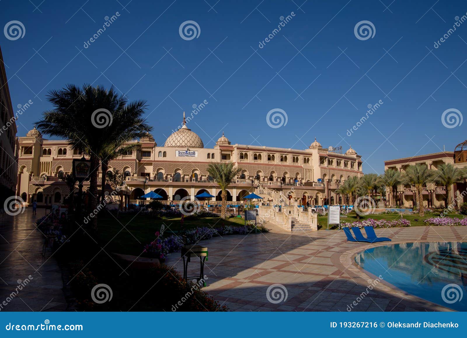Arab Buildings and Exterior in the Hotel Territory Stock Photo - Image ...