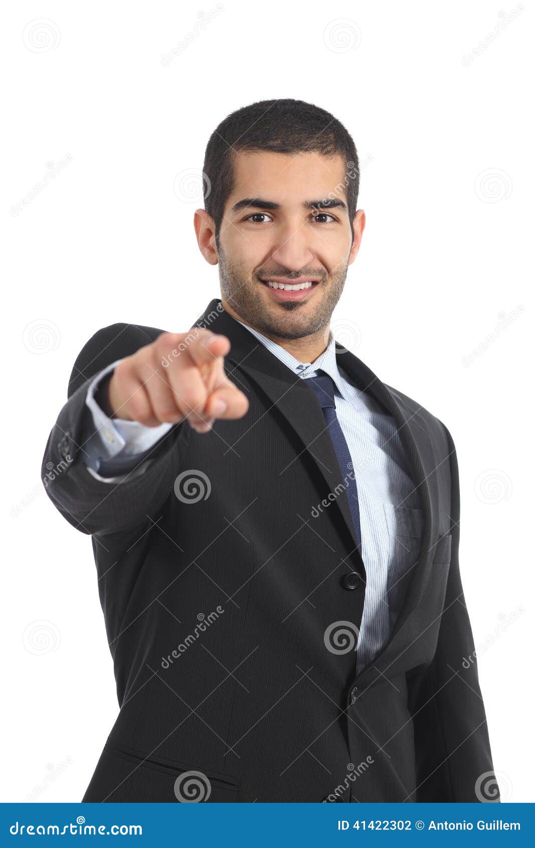 Arab Business Man Pointing You at Camera Stock Photo - Image of diverse ...