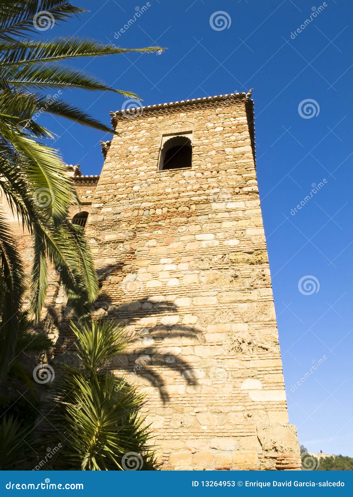 Arab castle tower stock image. Image of light, arabic - 13264953