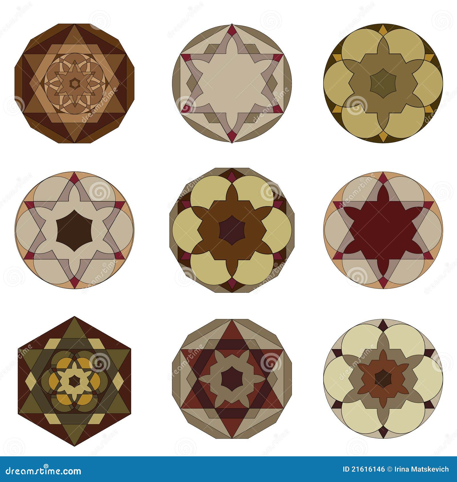 Arab circle stock vector. Illustration of paradise, arts - 21616146