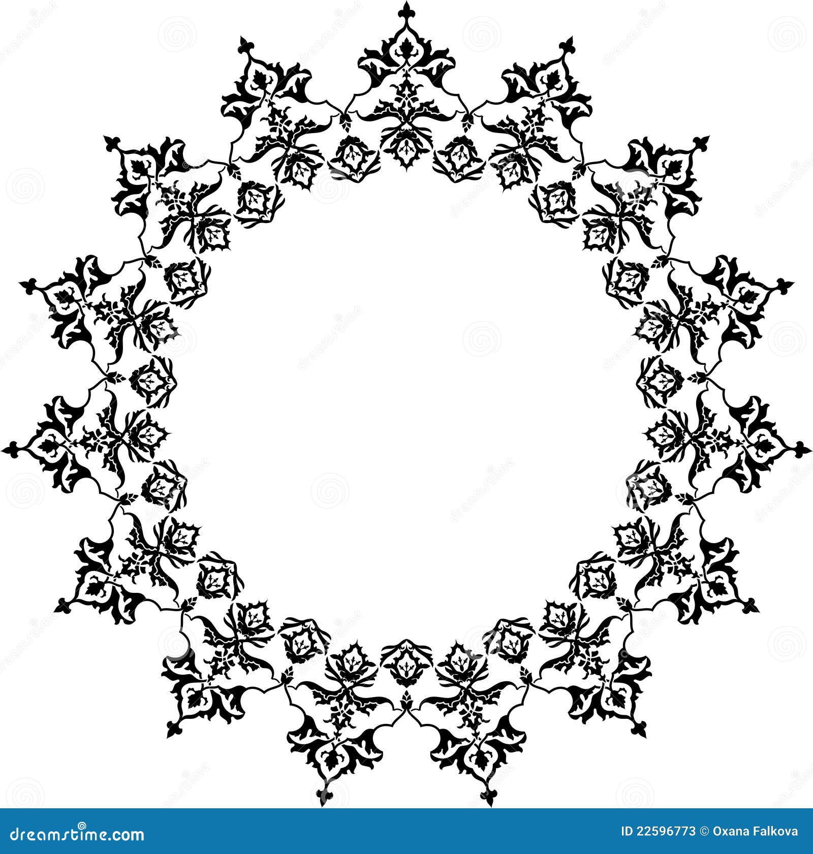 Arab circle pattern stock vector. Illustration of pattern - 22596773