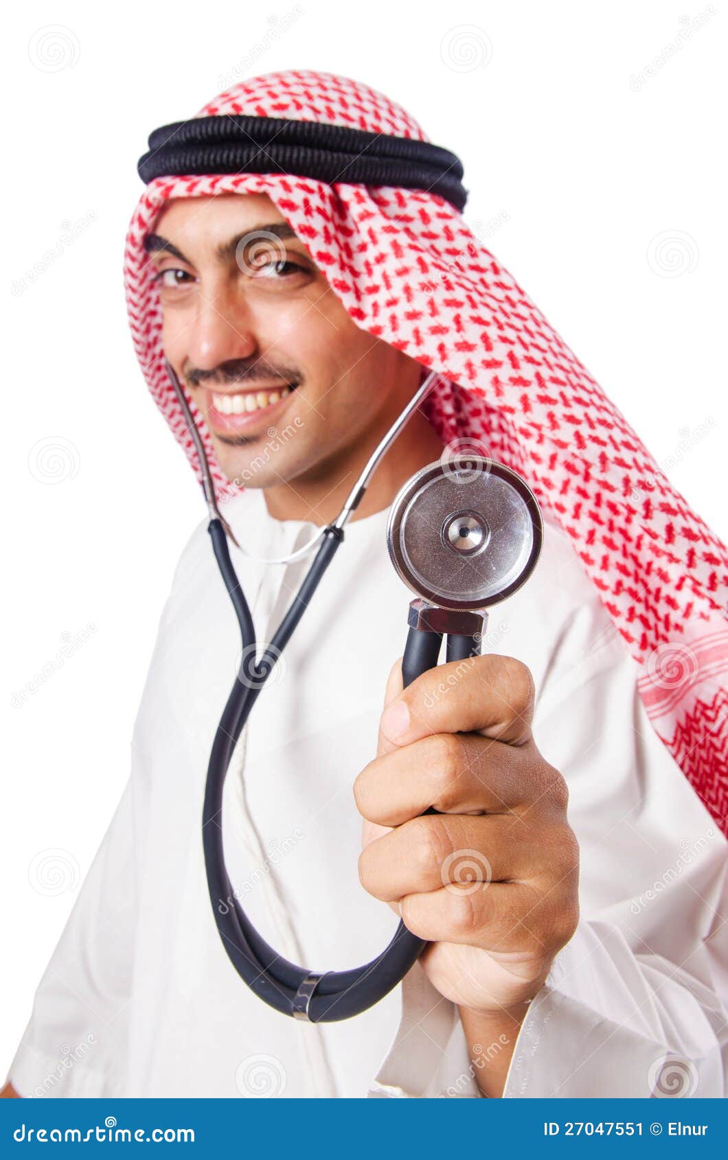 Arab Doctor with Stethoscope Stock Image - Image of business ...