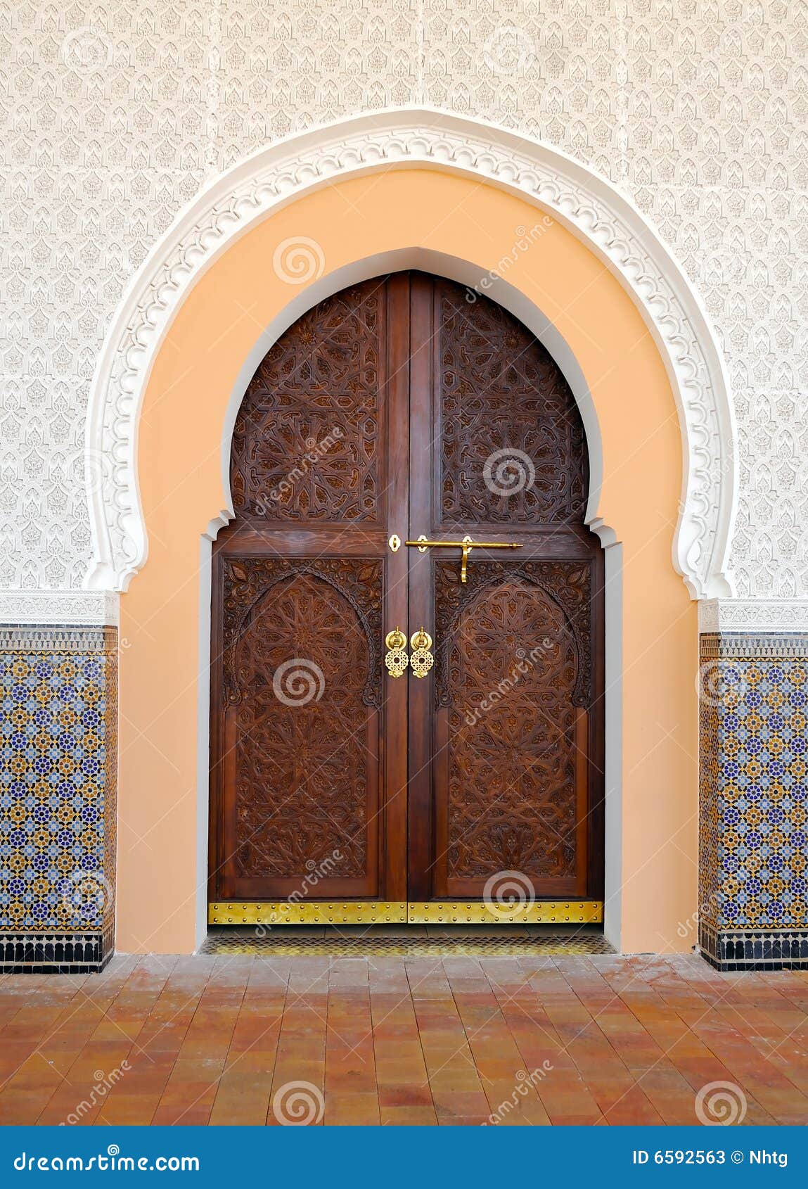 Arab door stock image. Image of muslim, brown, arab, wood - 6592563