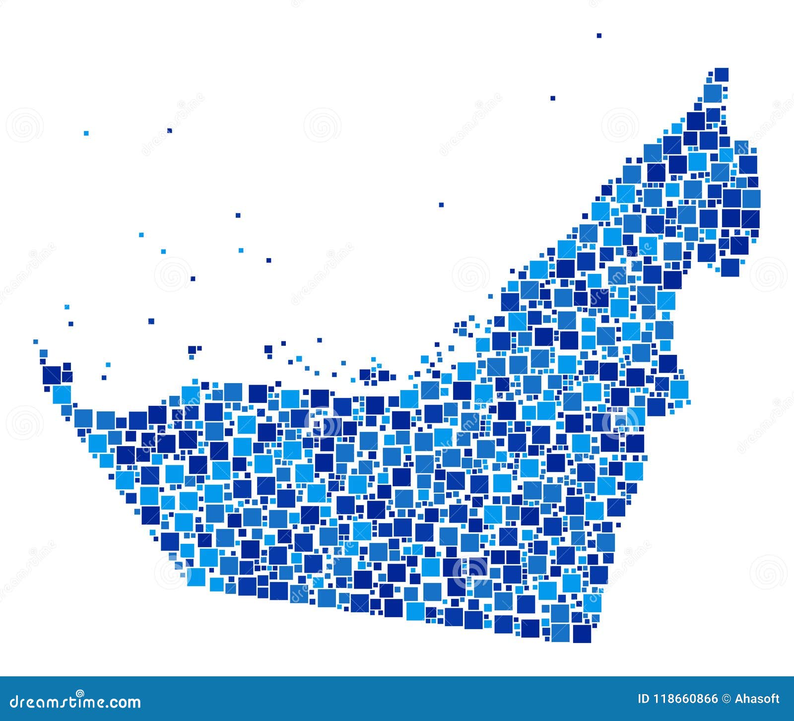 Arab Emirates Map Composition of Pixels Stock Vector - Illustration of ...