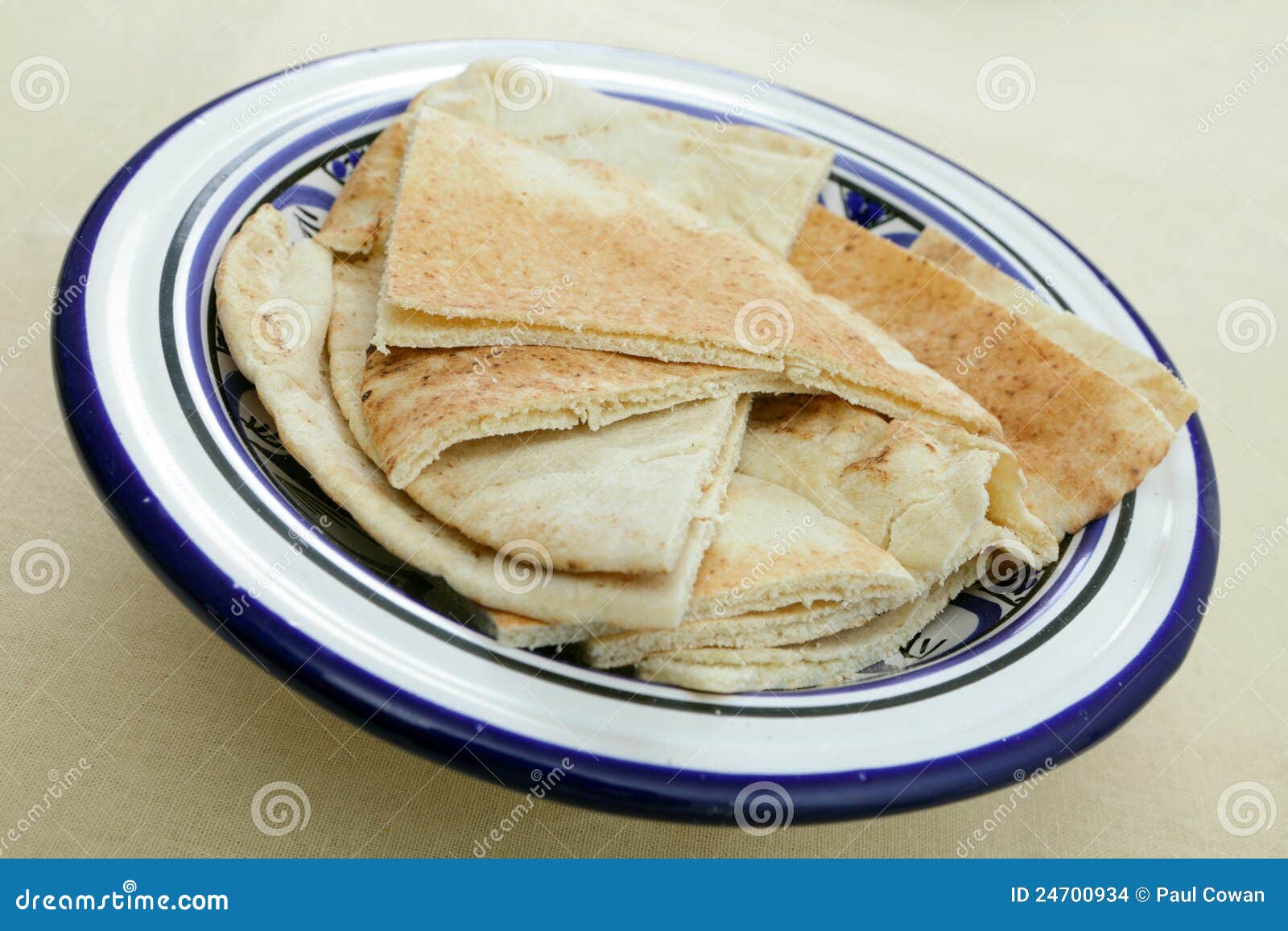Arab flat bread or kubz stock photo. Image of dish, flat - 24700934