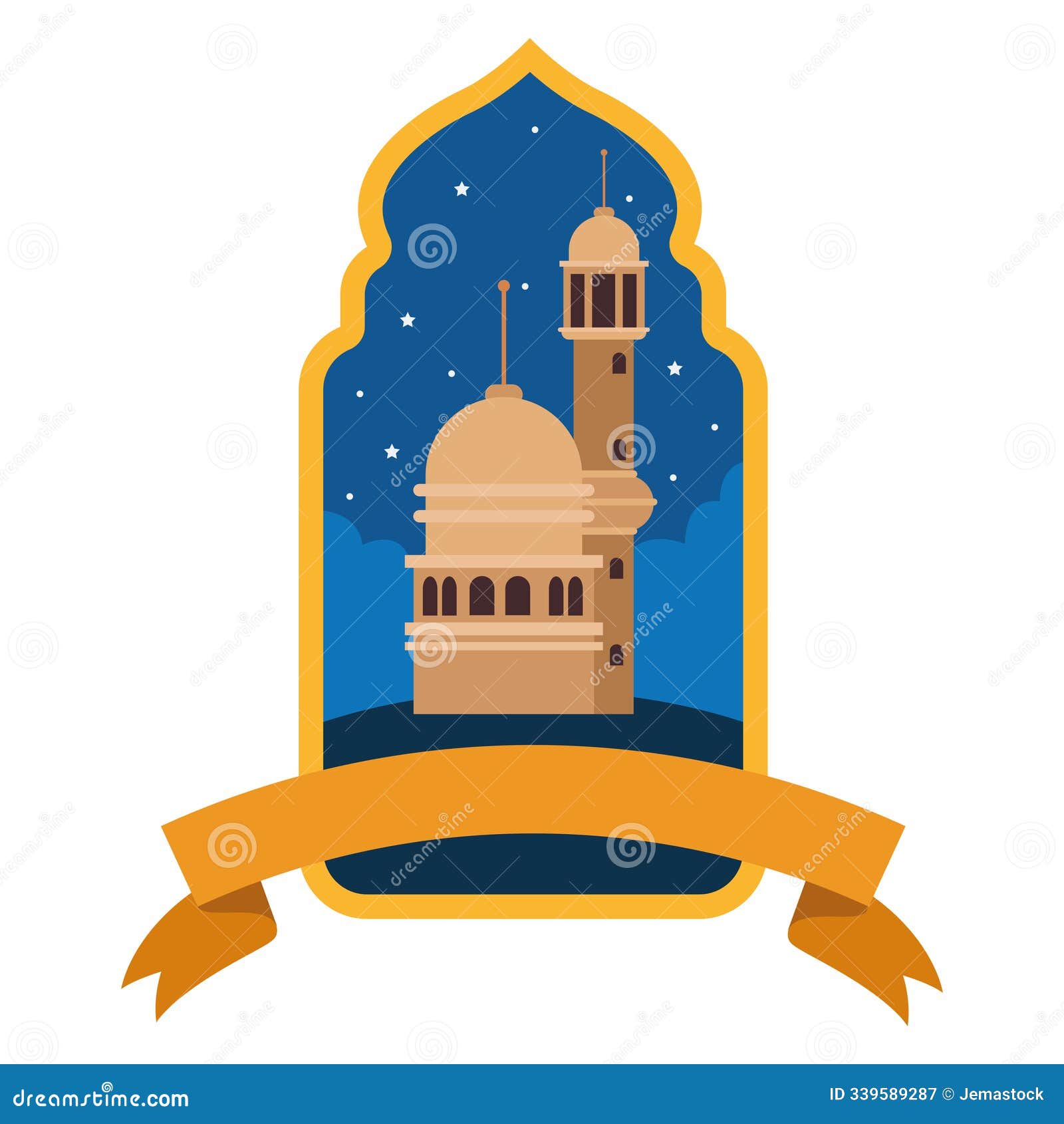 Muslim Mosque. Linear Religious Icon. Black Simple Illustration Of ...