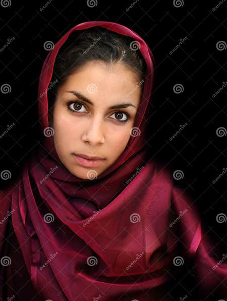 Arab girl stock image. Image of covered, gaze, middle - 7540783