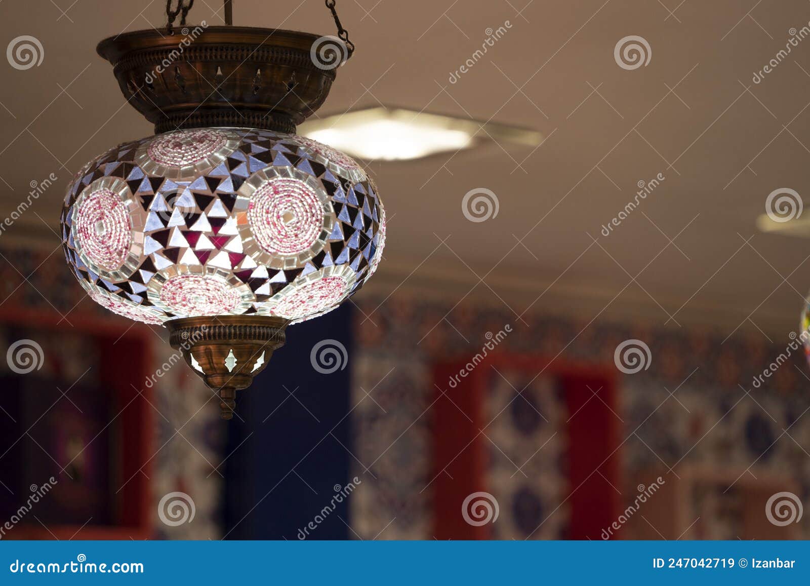 Arab glass lamp hanging stock image. Image of market - 247042719