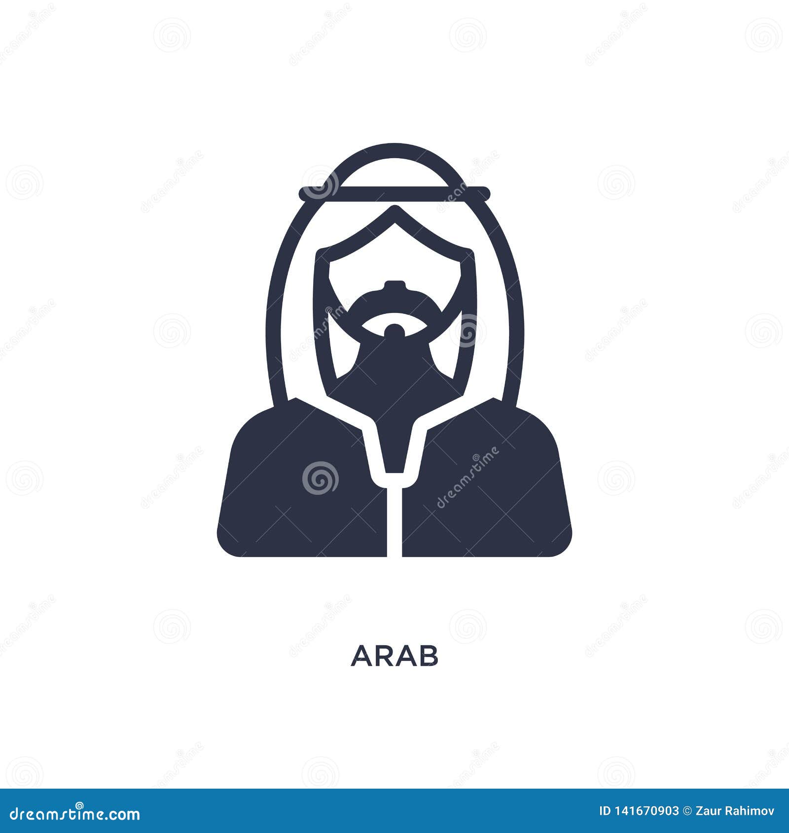 Arab Icon on White Background. Simple Element Illustration from Desert ...