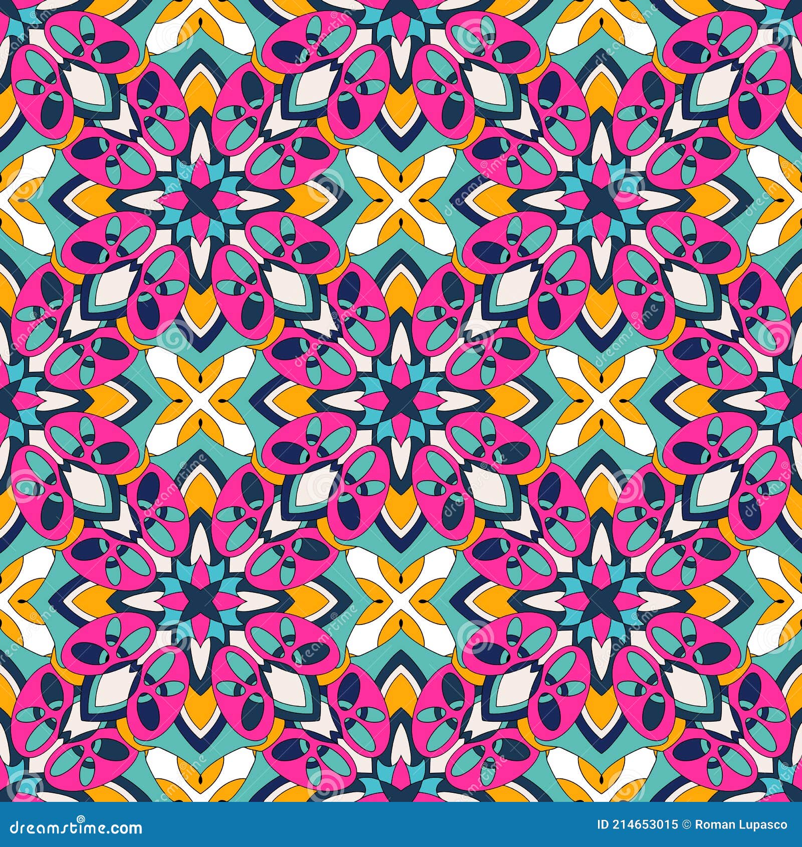 Arab Islamic Pattern, Outline Hand Drawn Style Stock Vector ...