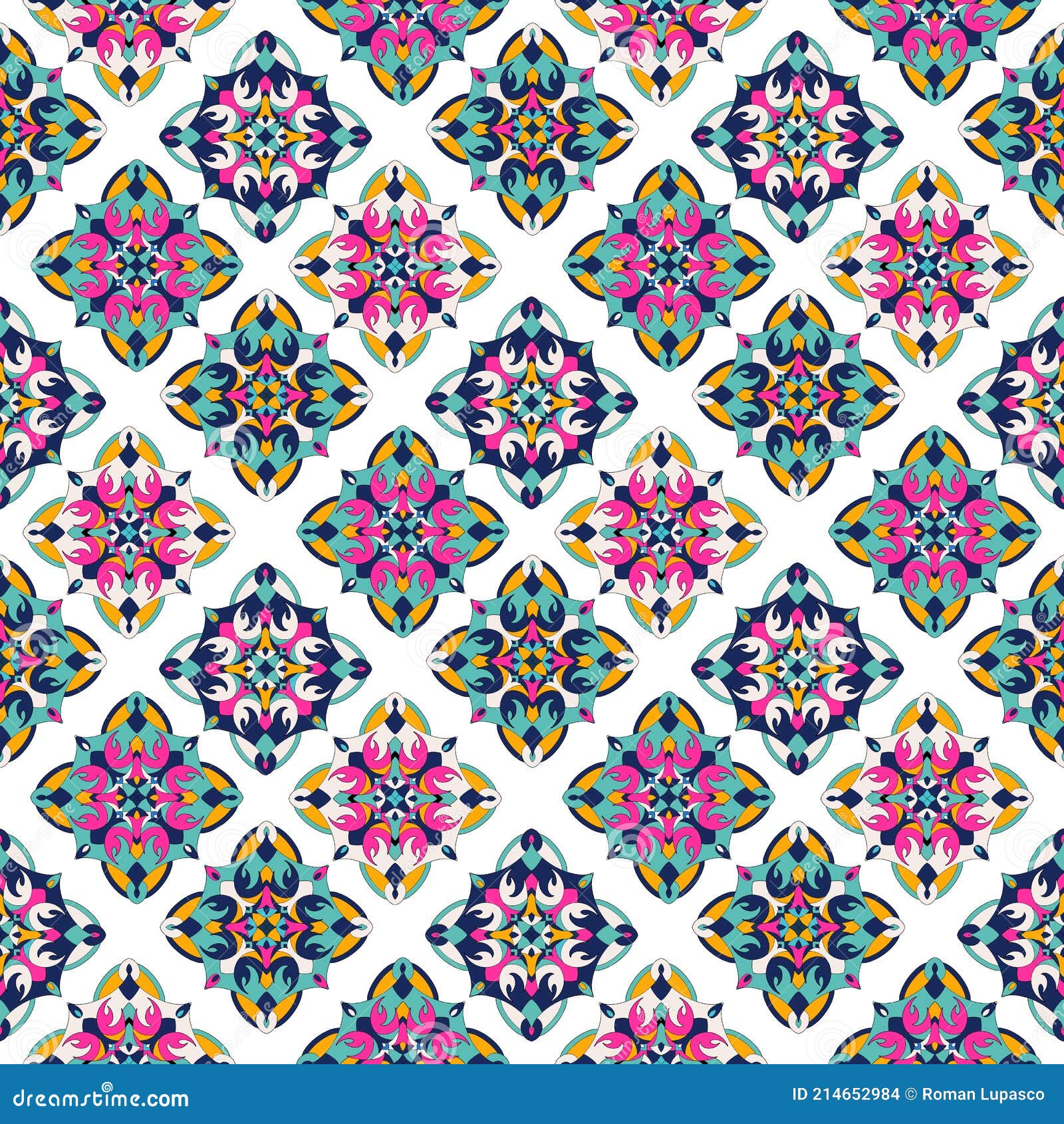 Arab Islamic Pattern, Outline Hand Drawn Style Stock Vector ...