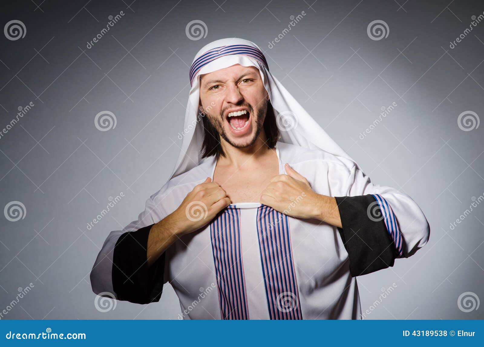 Arab man stock photo. Image of fight, middle, asian, portrait - 43189538