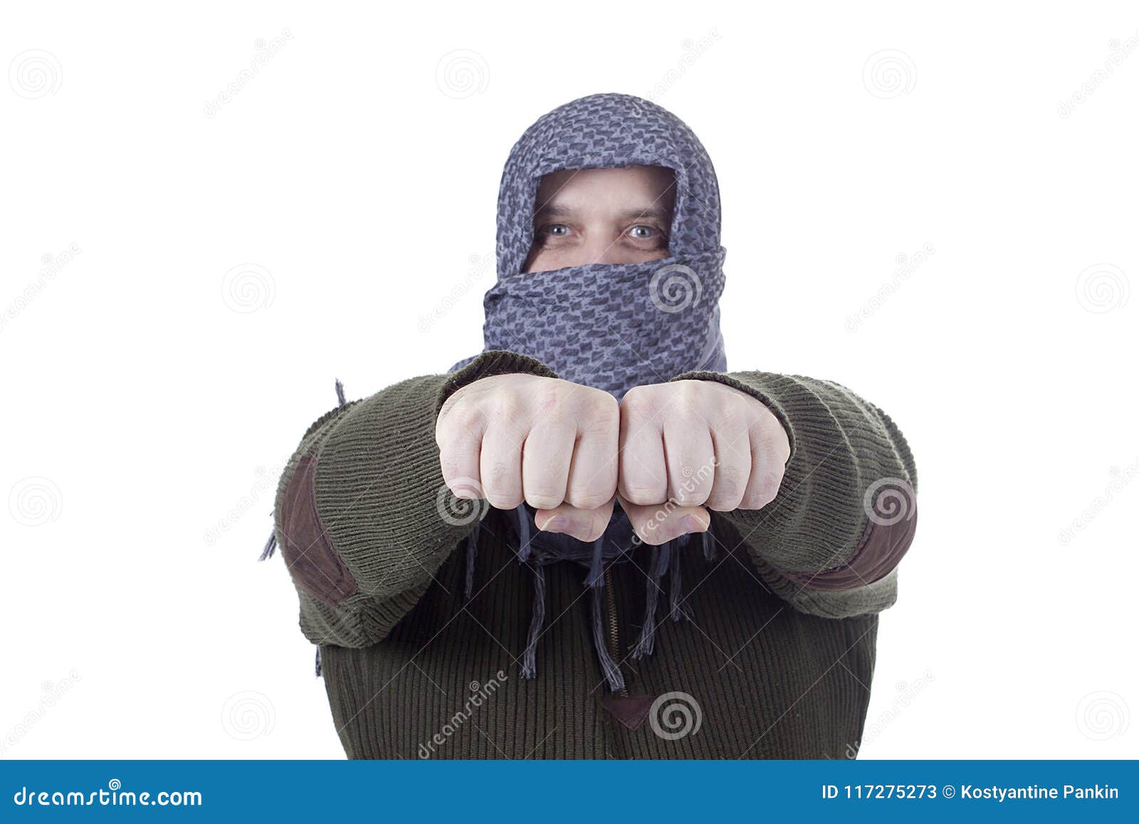 Arab man in kufia stock image. Image of model, corporate - 117275273