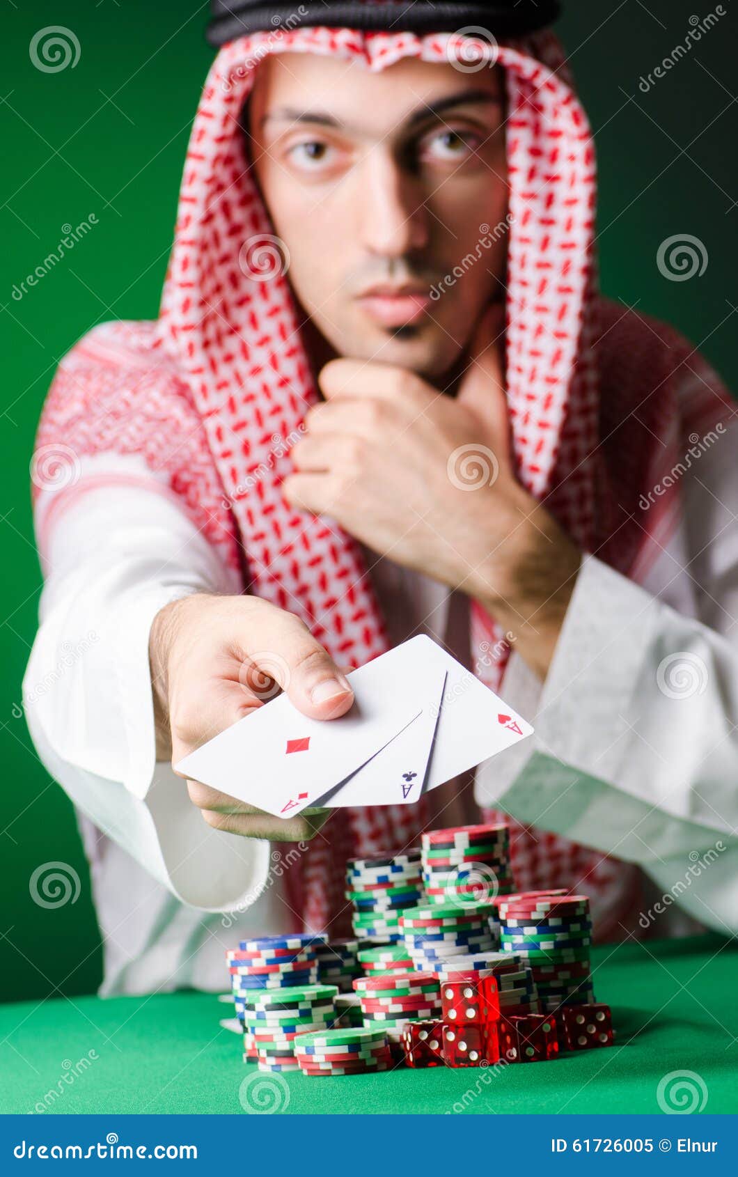 The Arab Man Playing in the Casino Stock Image - Image of gambling ...