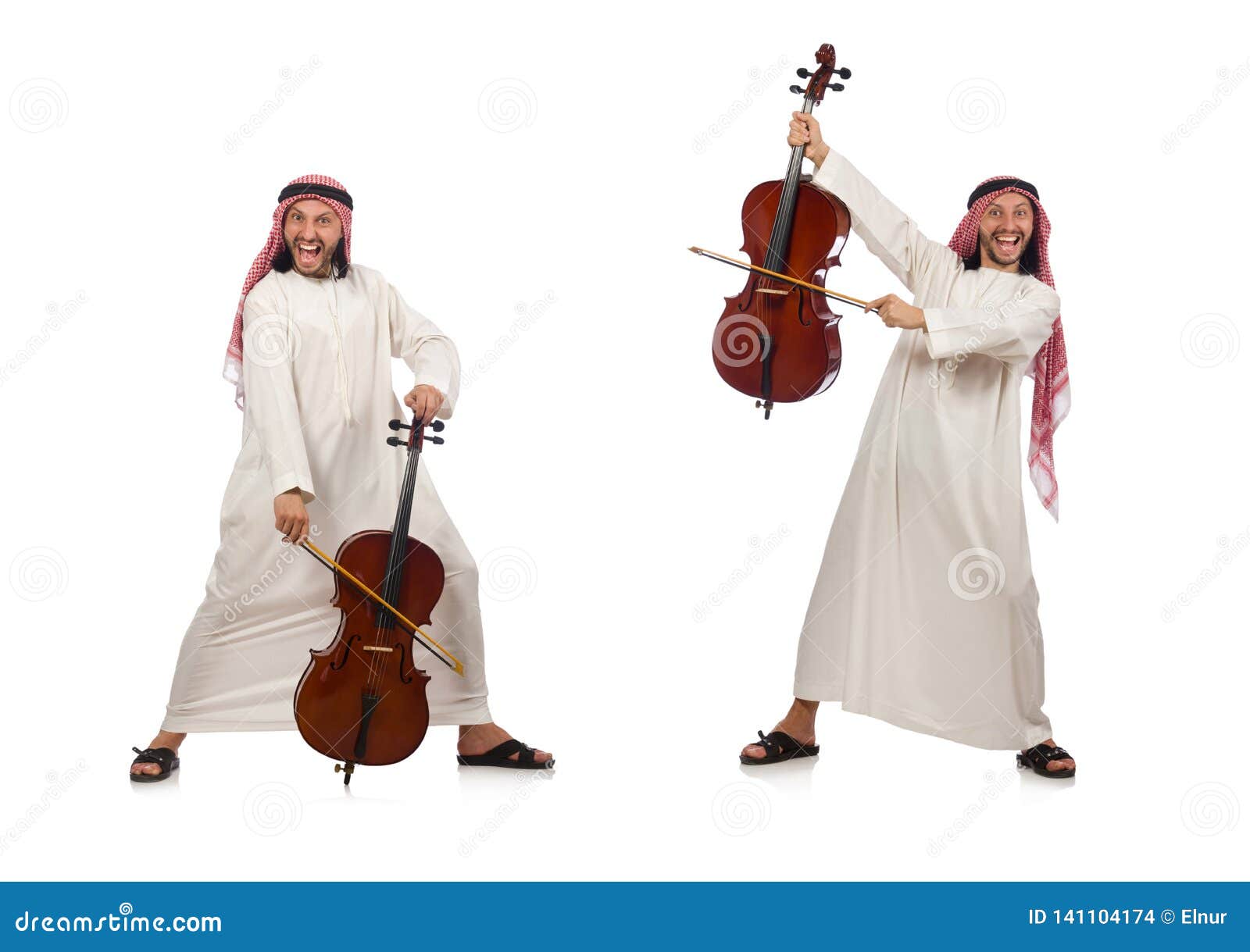 The Arab Man Playing Musical Instrument Stock Photo - Image of ...