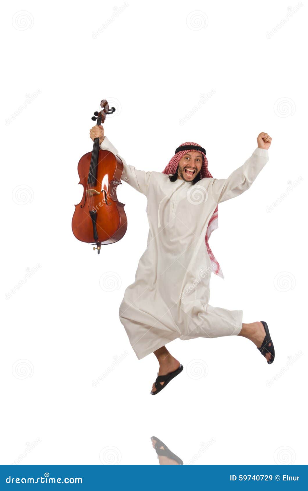 Arab Man Playing Musical Instrument Stock Image - Image of artist ...