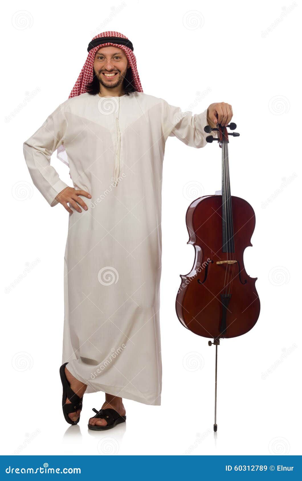 Arab Man Playing Musical Instrument Stock Image - Image of hand, arab ...