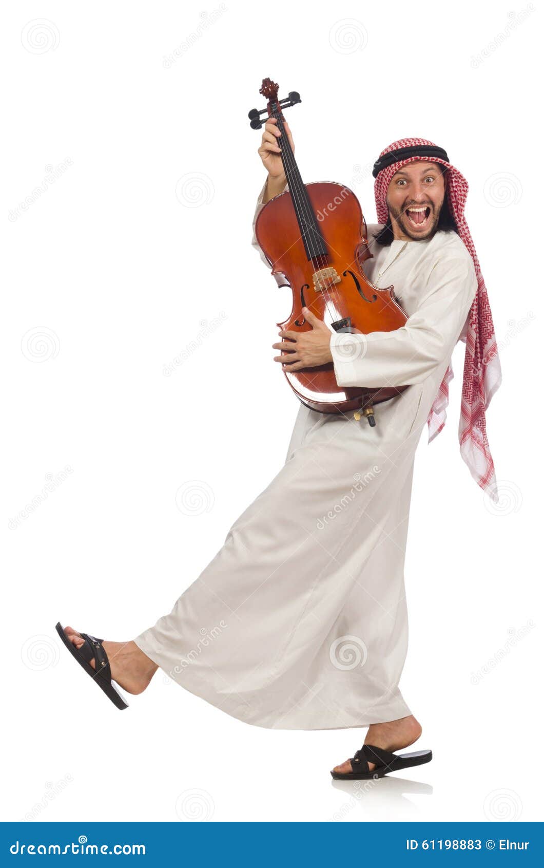 The Arab Man Playing Musical Instrument Stock Image - Image of concerto ...