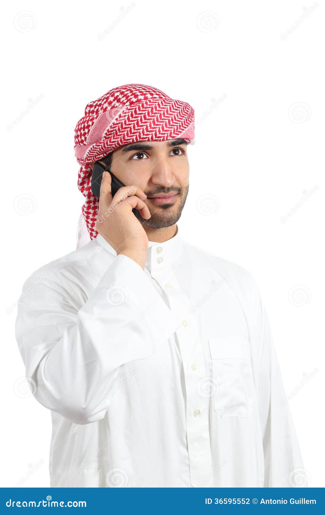 Arab Man Talking on the Smart Phone Stock Photo - Image of business ...
