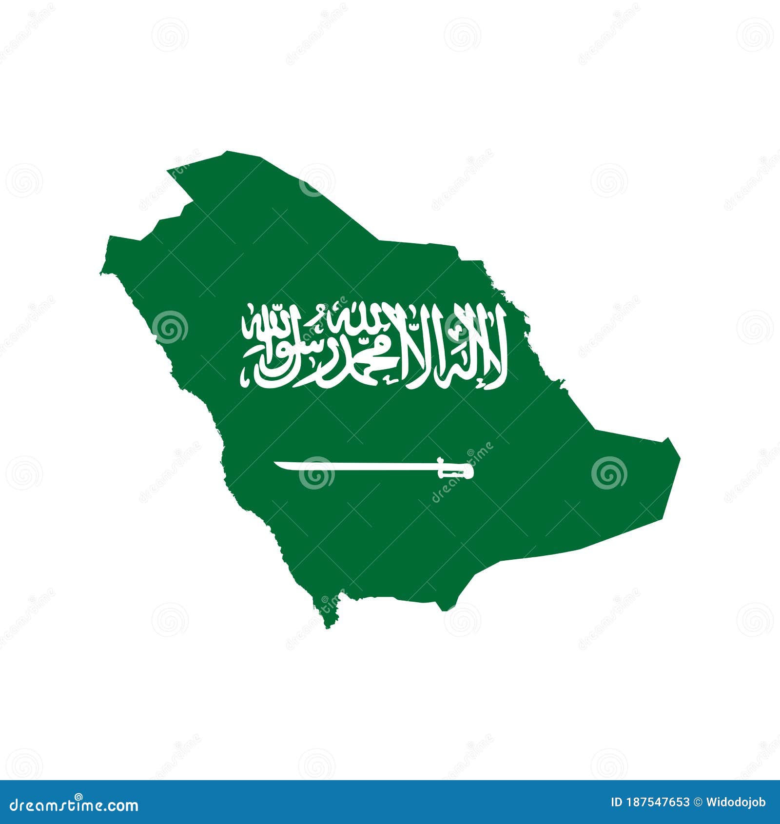 Arab map flag stock vector. Illustration of continent - 187547653