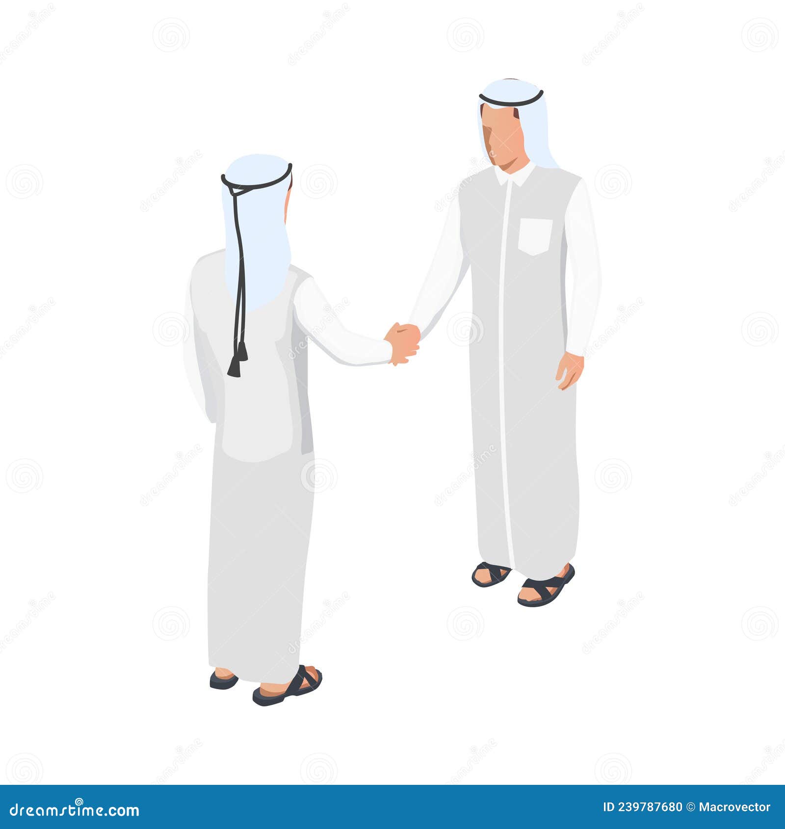 Arab Men Icon stock vector. Illustration of shaking - 239787680