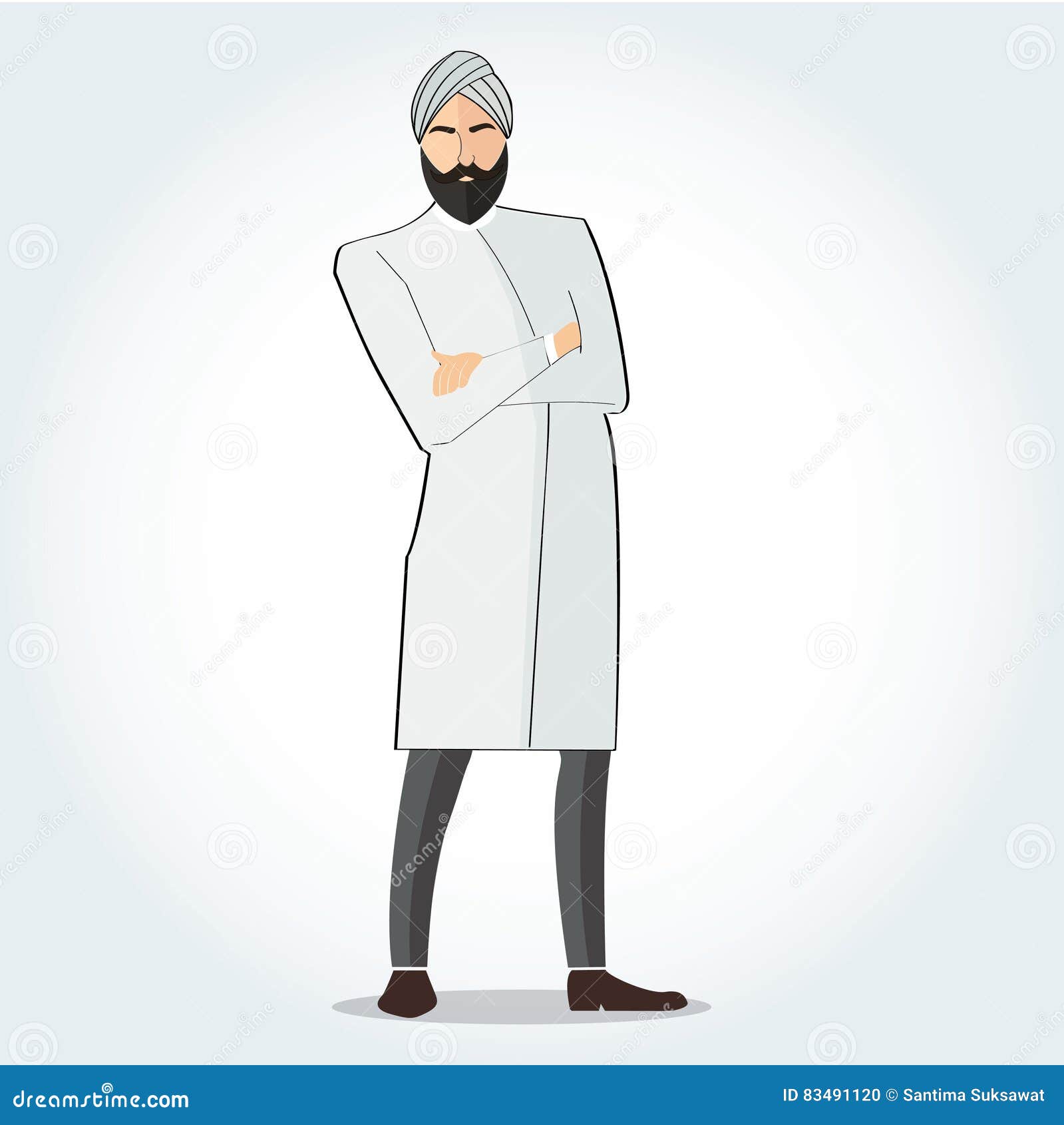 Arab Men Symbol Set, Arabian Vector Icon Stock Vector - Illustration of ...