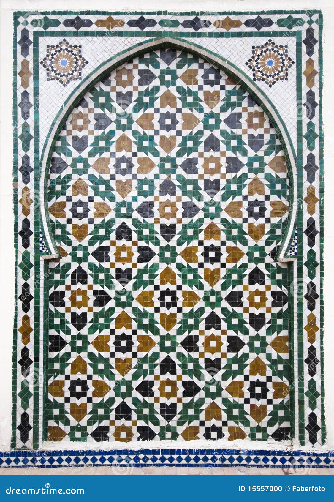 Arab mosaic stock photo. Image of ceramic, colorful, green - 15557000