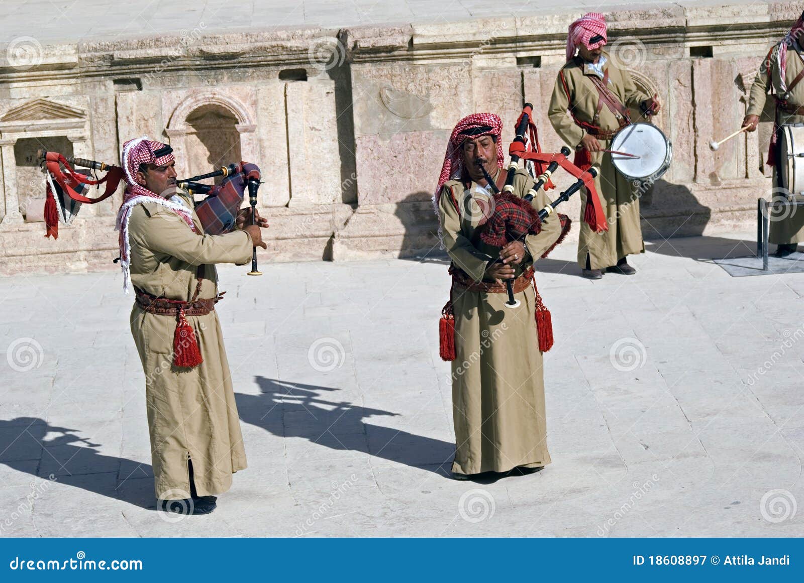 Arab Musicians, Jerash, Jordan Editorial Photography - Image of jerash ...