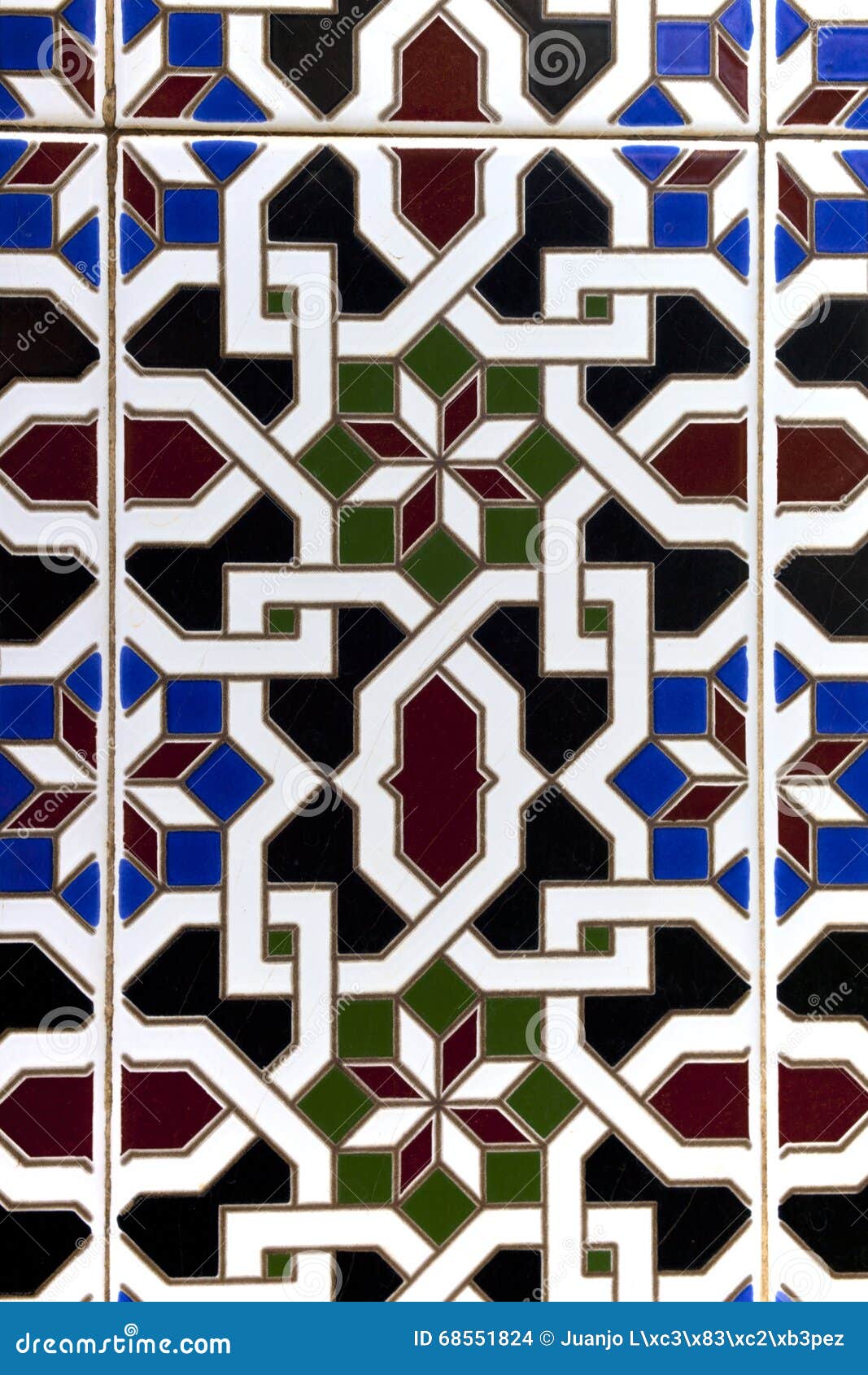 Arab Patterns in Ceramic Tiles Stock Photo - Image of seamless ...