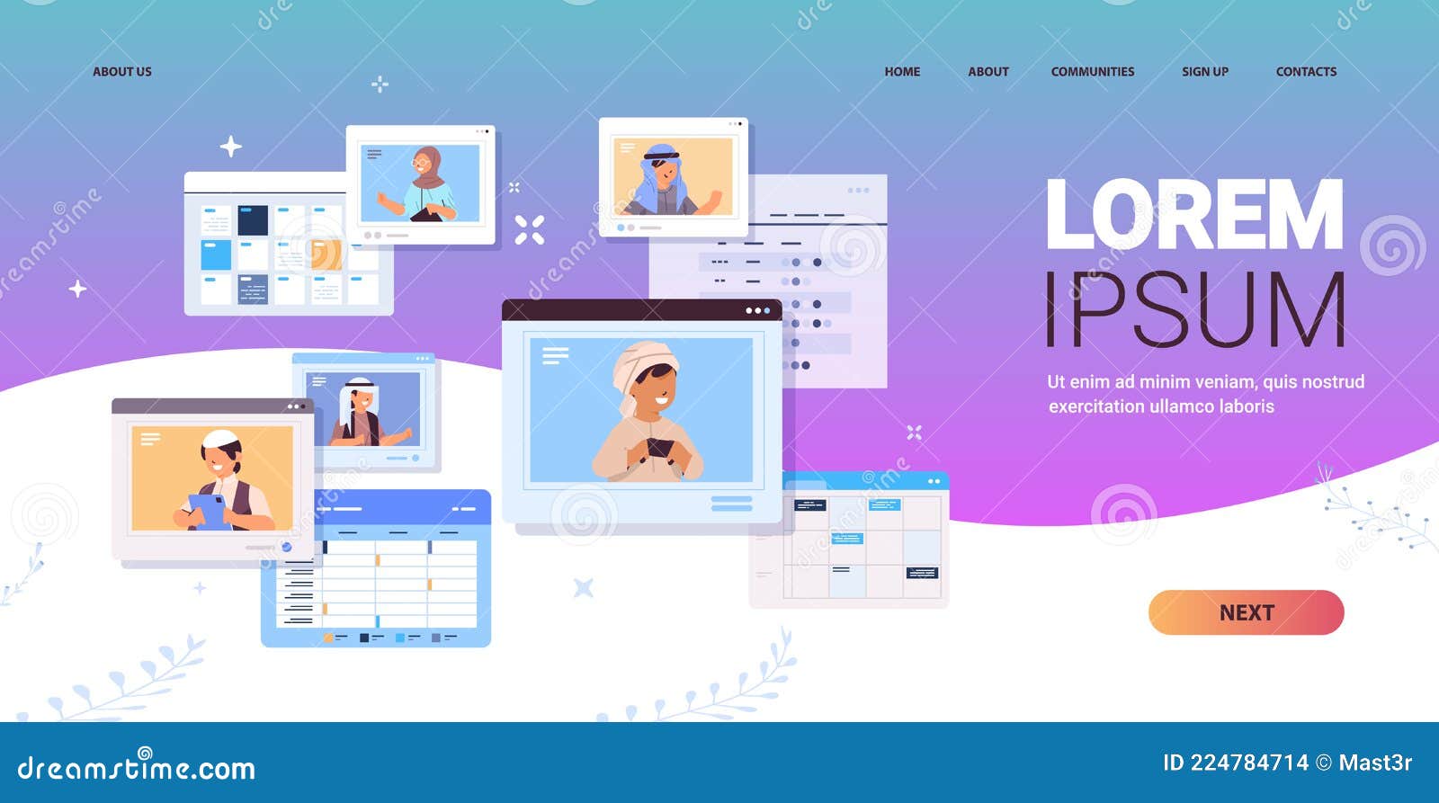 Arab Schoolchildren Using Digital Gadgets Arabic Pupils Discussing in ...