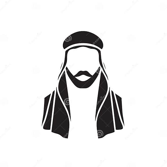 Arab sheikh stock vector. Illustration of united, design - 52169326