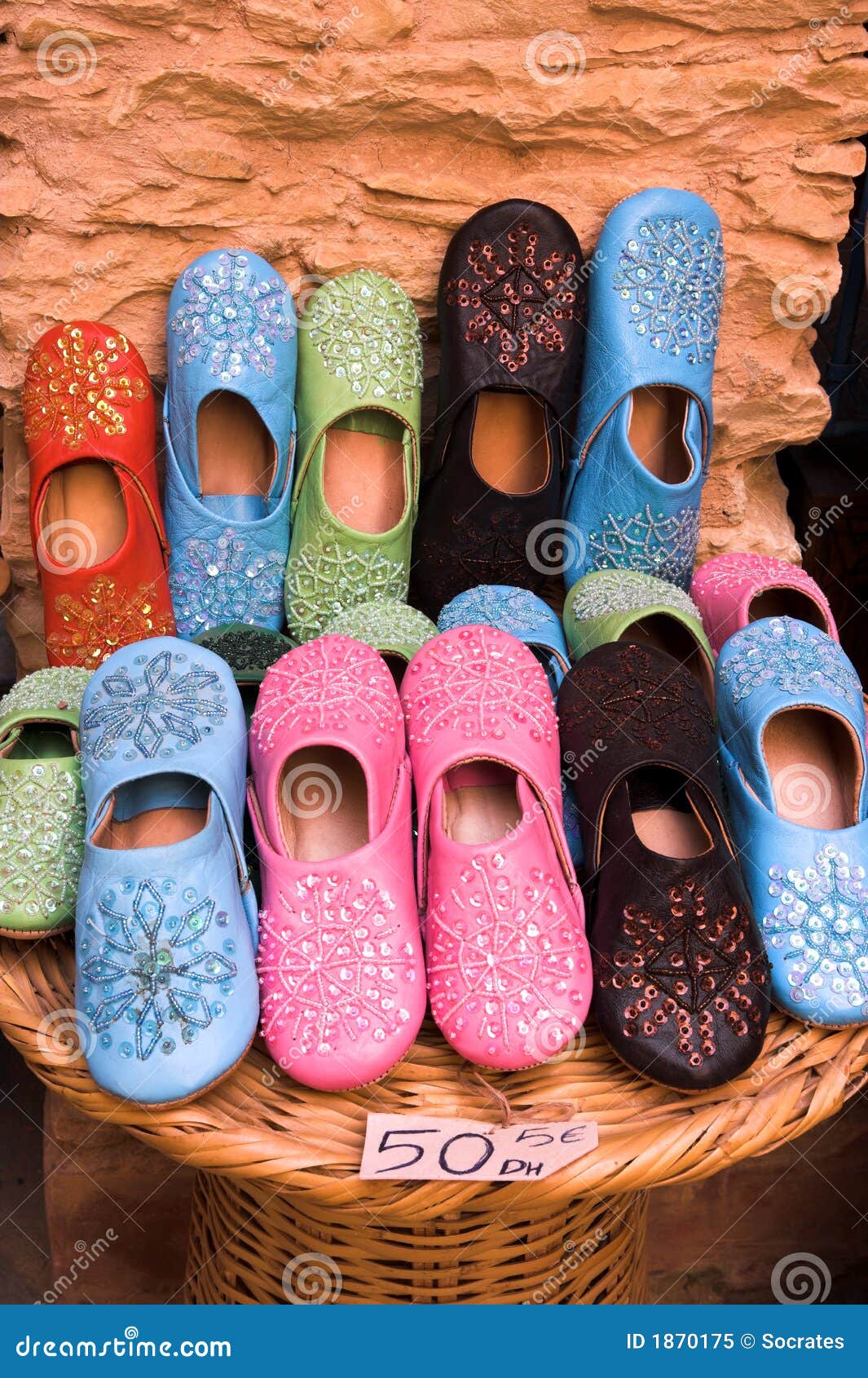 Arab shoes stock image. Image of ancient, fashion, bargain - 1870175