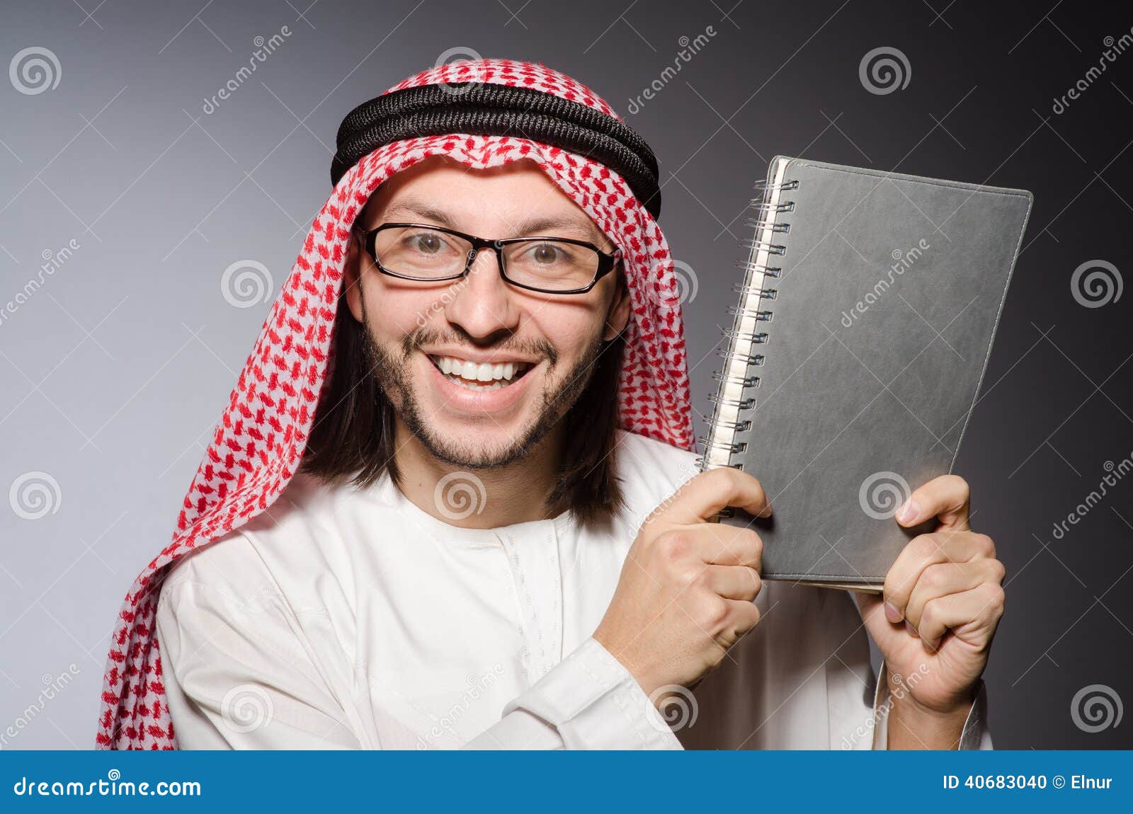 Arab student with book stock photo. Image of koran, islam - 40683040