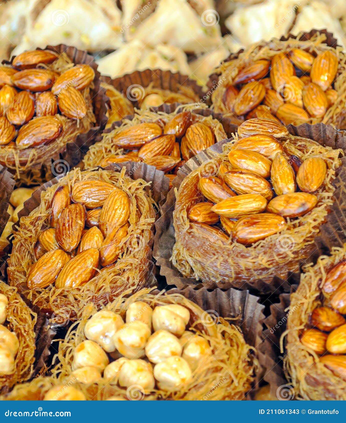 Arab sweet stock image. Image of homemade, decorated - 211061343