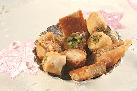Arab sweet pastries stock image. Image of lebanon, baked - 278047