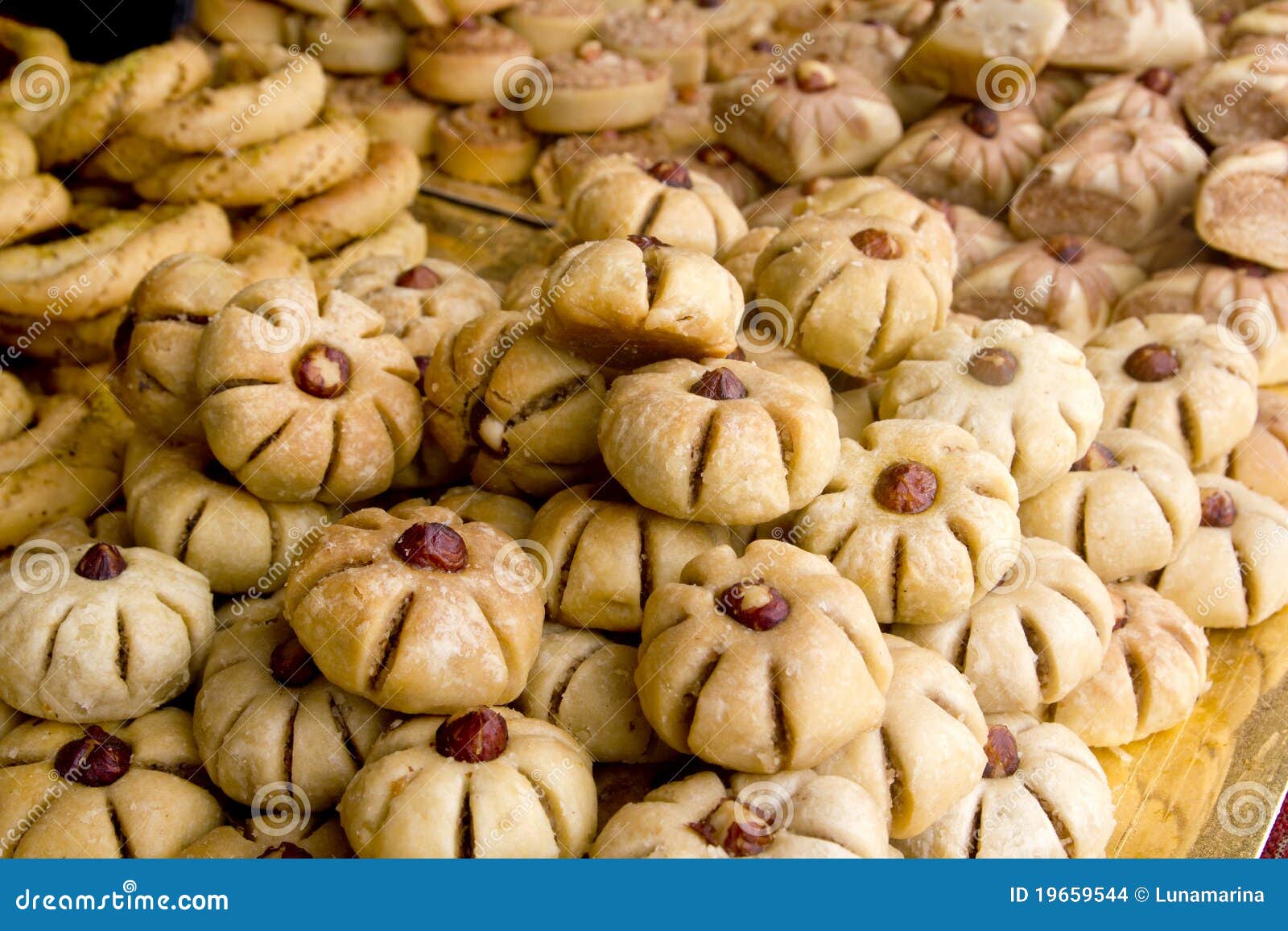 Arab Sweet Pastries Cakes Stacked Bakery Stock Photo - Image of gourmet ...